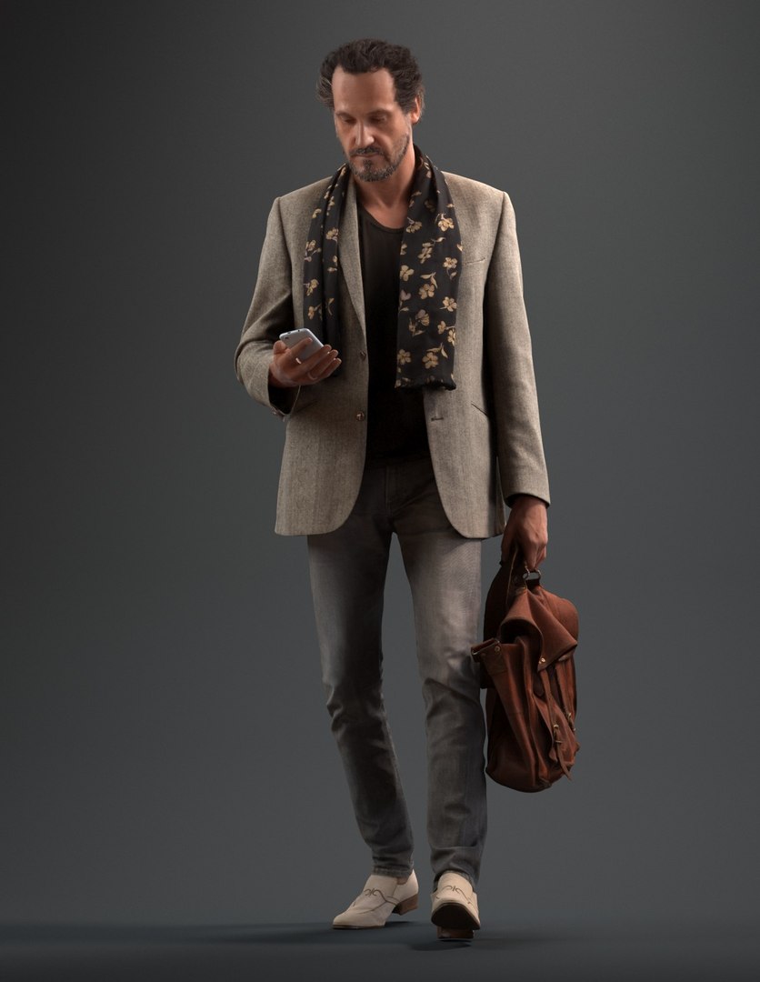 Max Walking Man Realistic Male