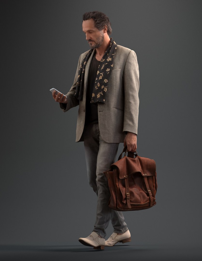 Max Walking Man Realistic Male