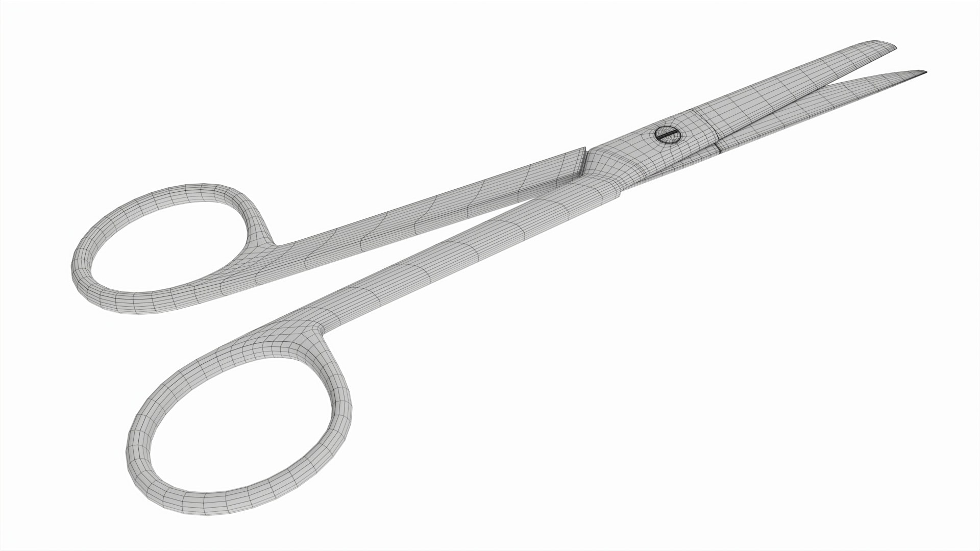 Operating Scissors Surgical Instrument Model - TurboSquid 2224872
