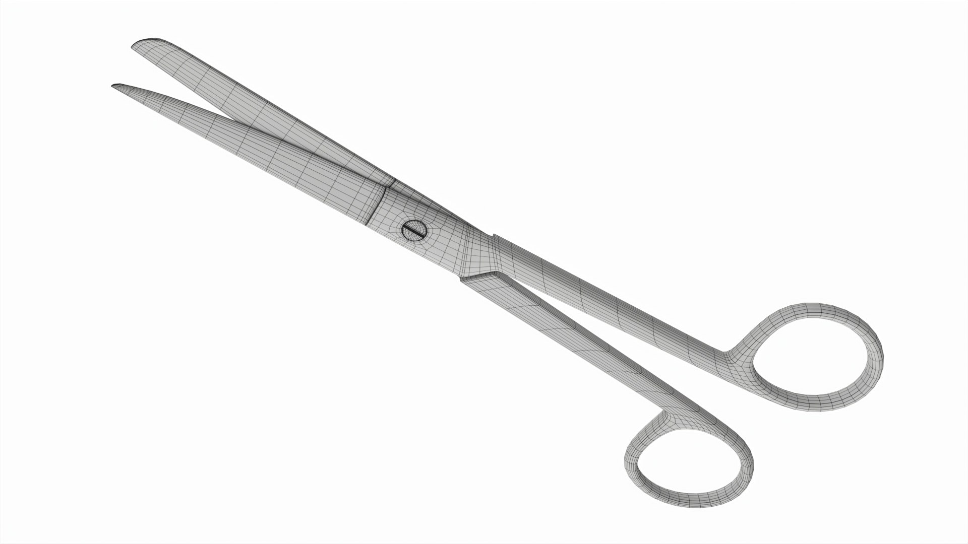 Operating Scissors Surgical Instrument Model - TurboSquid 2224872