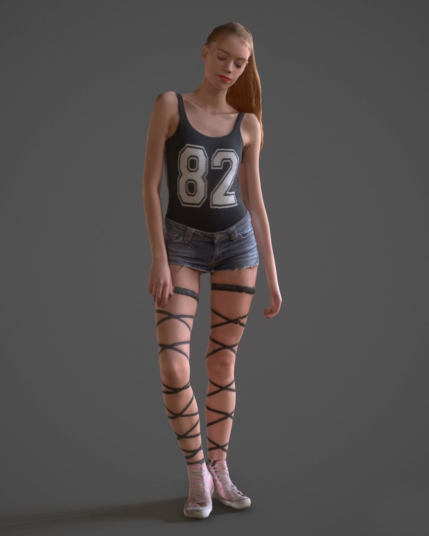 obj female realistic