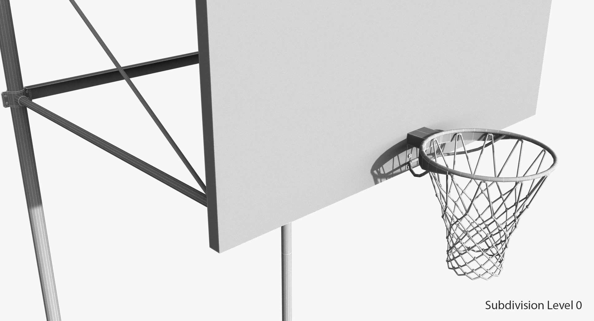 Basketball Hoop 3D Model - TurboSquid 1953780