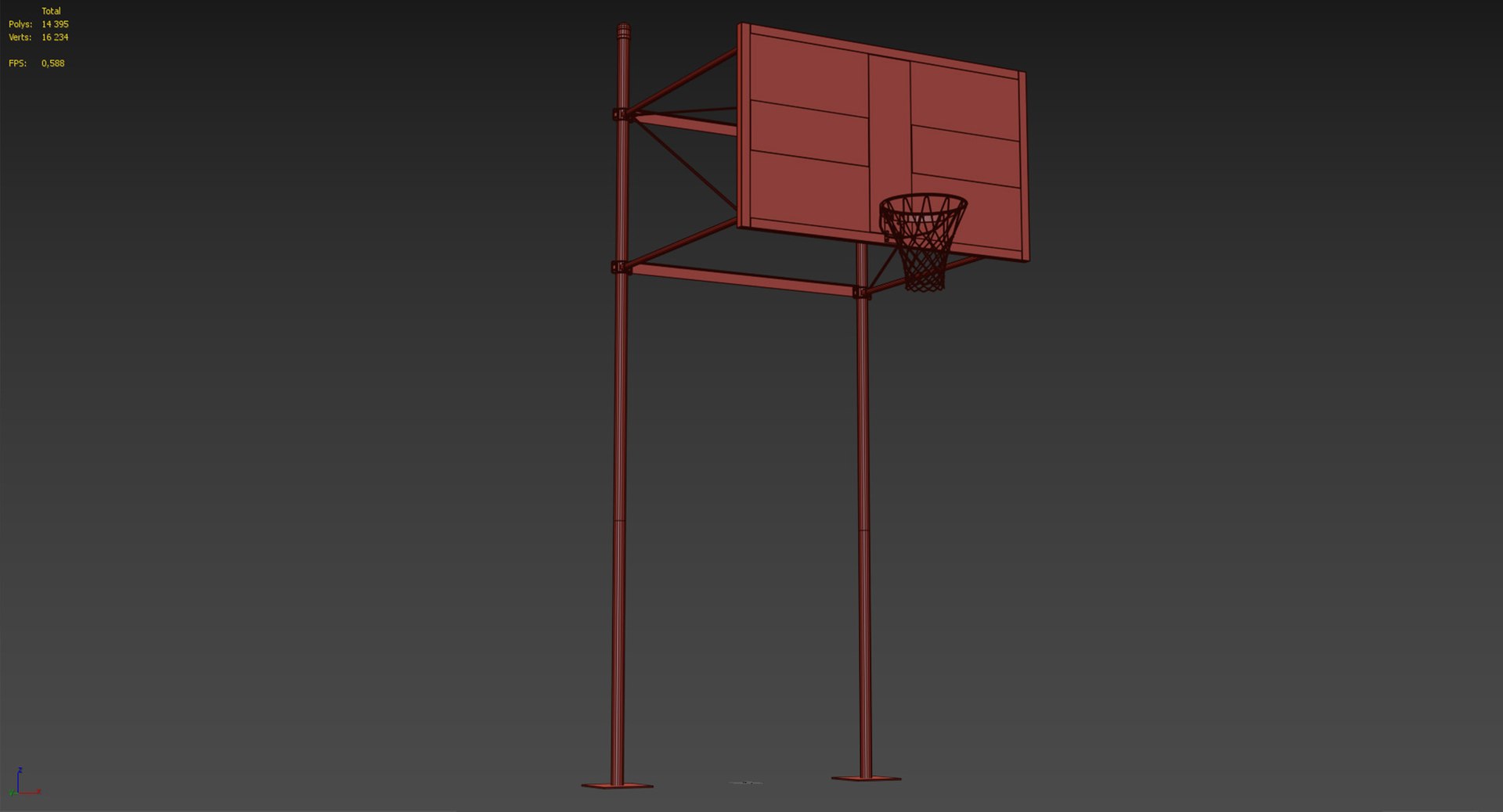 Basketball hoop 3D model - TurboSquid 1953780