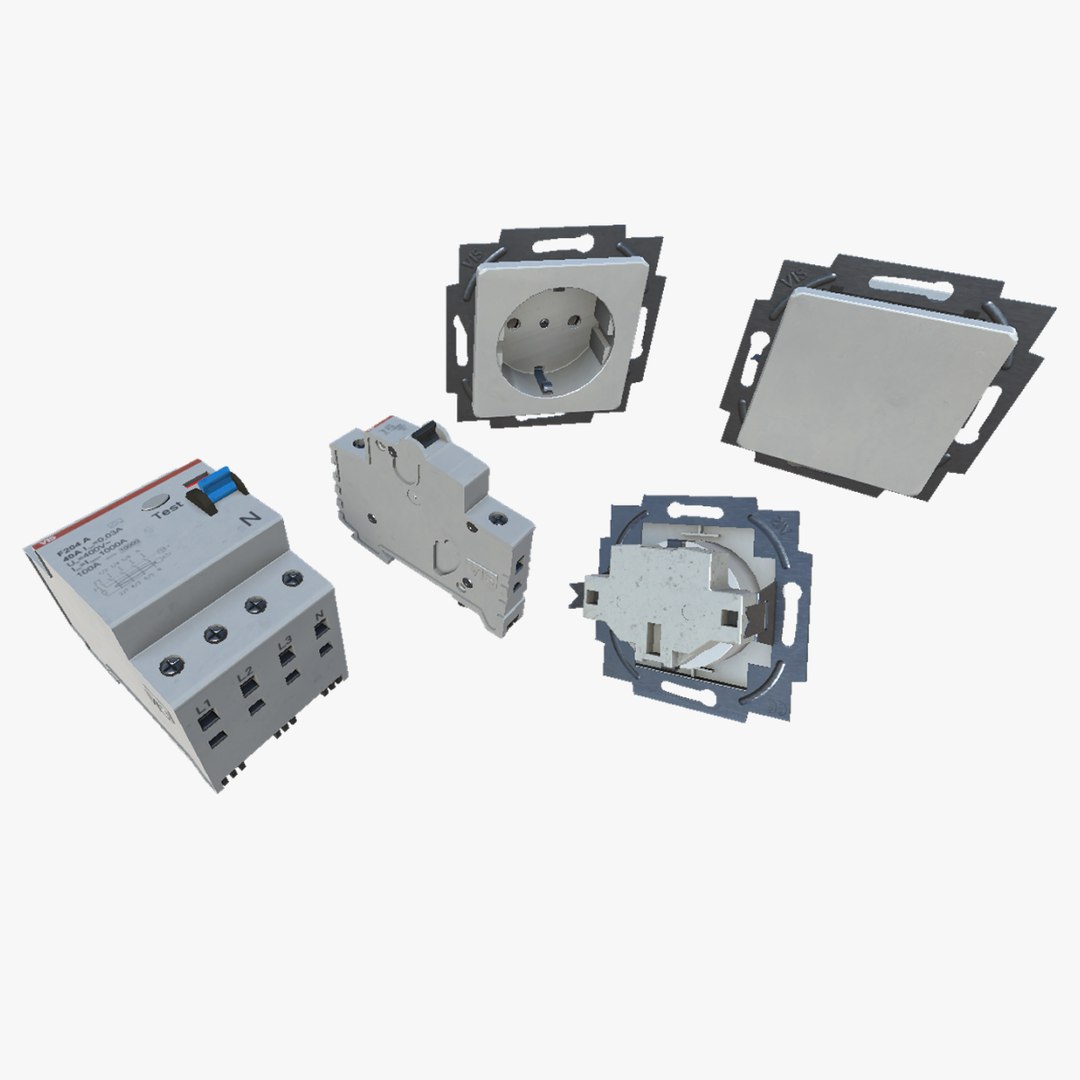 3D Model Electrical Installation Props PBR - TurboSquid 1980095