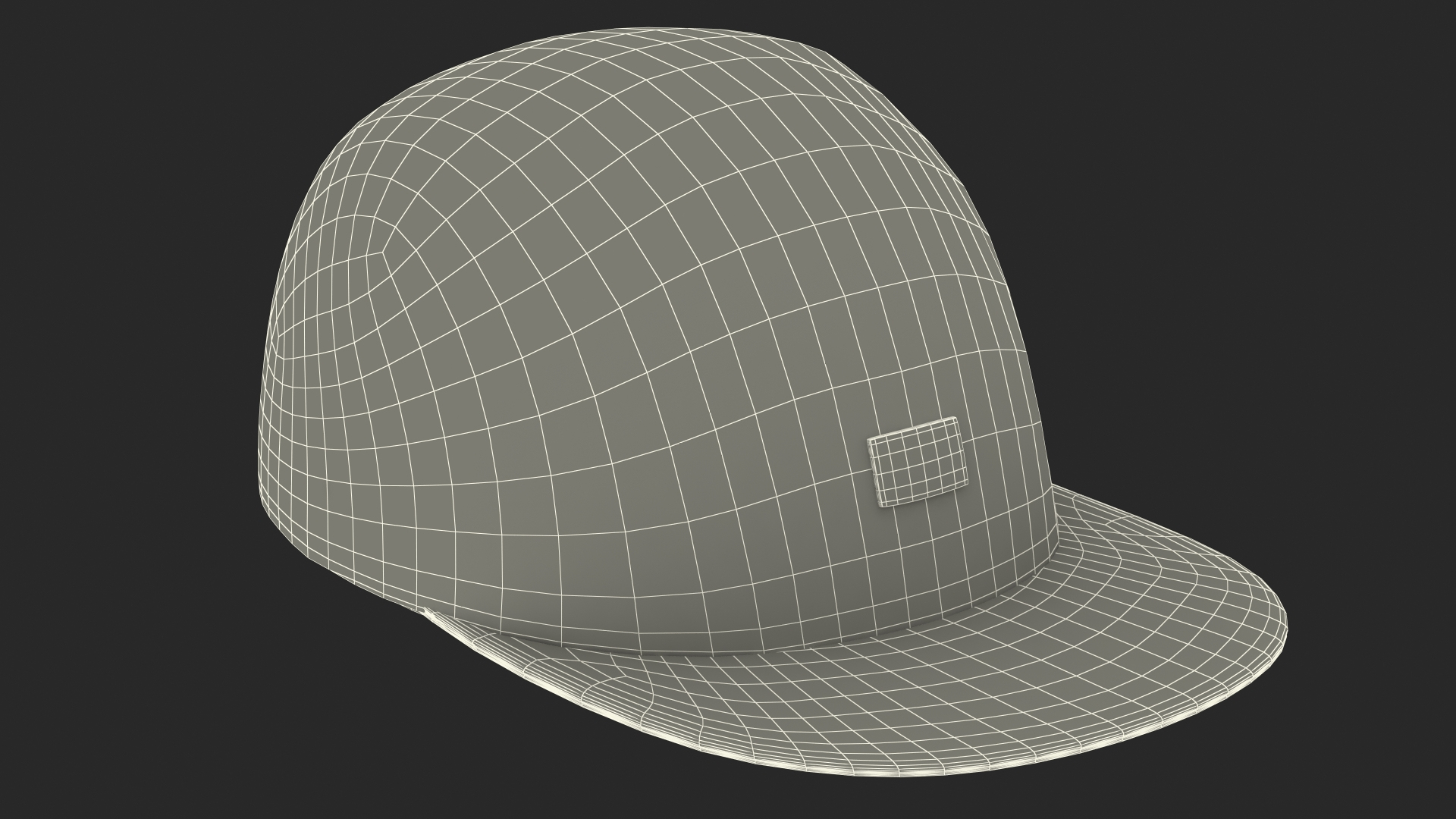 3D Model Flat Brim 5 Panel Hat Dark Blue - TurboSquid 1784325
