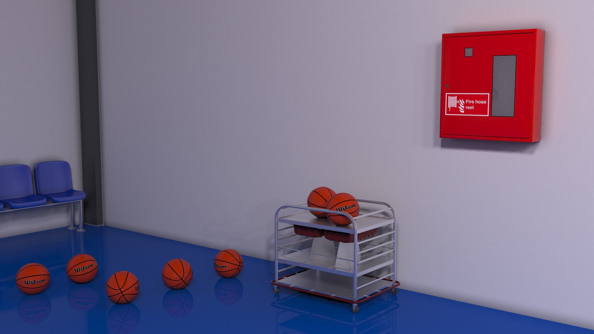 Basketball Court Locker Room 3D Model - TurboSquid 2021509