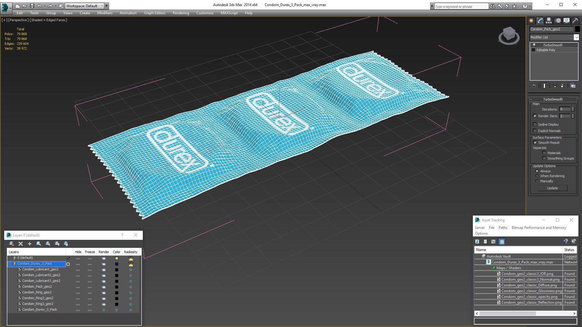 3D model Condom Durex 3 Pack - TurboSquid 1867650