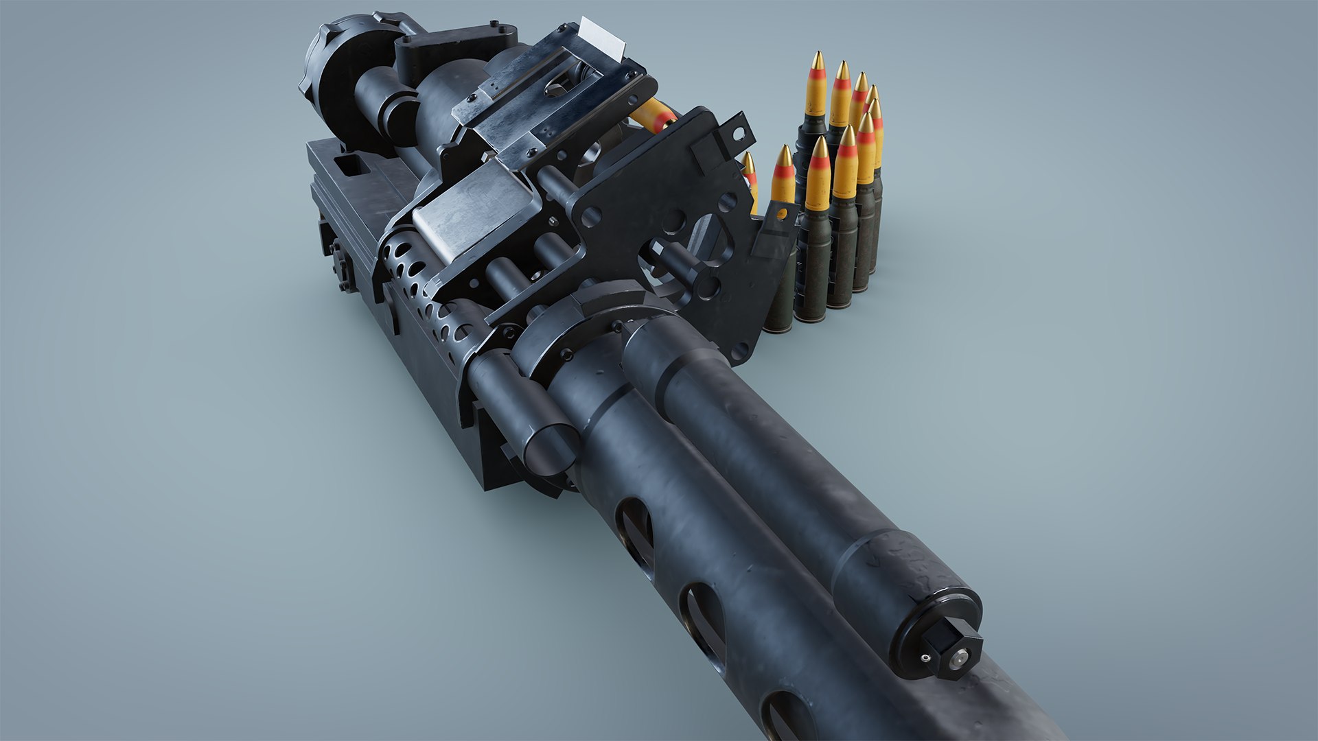 3D M242 Bushmaster Chain Gun - TurboSquid 2011605