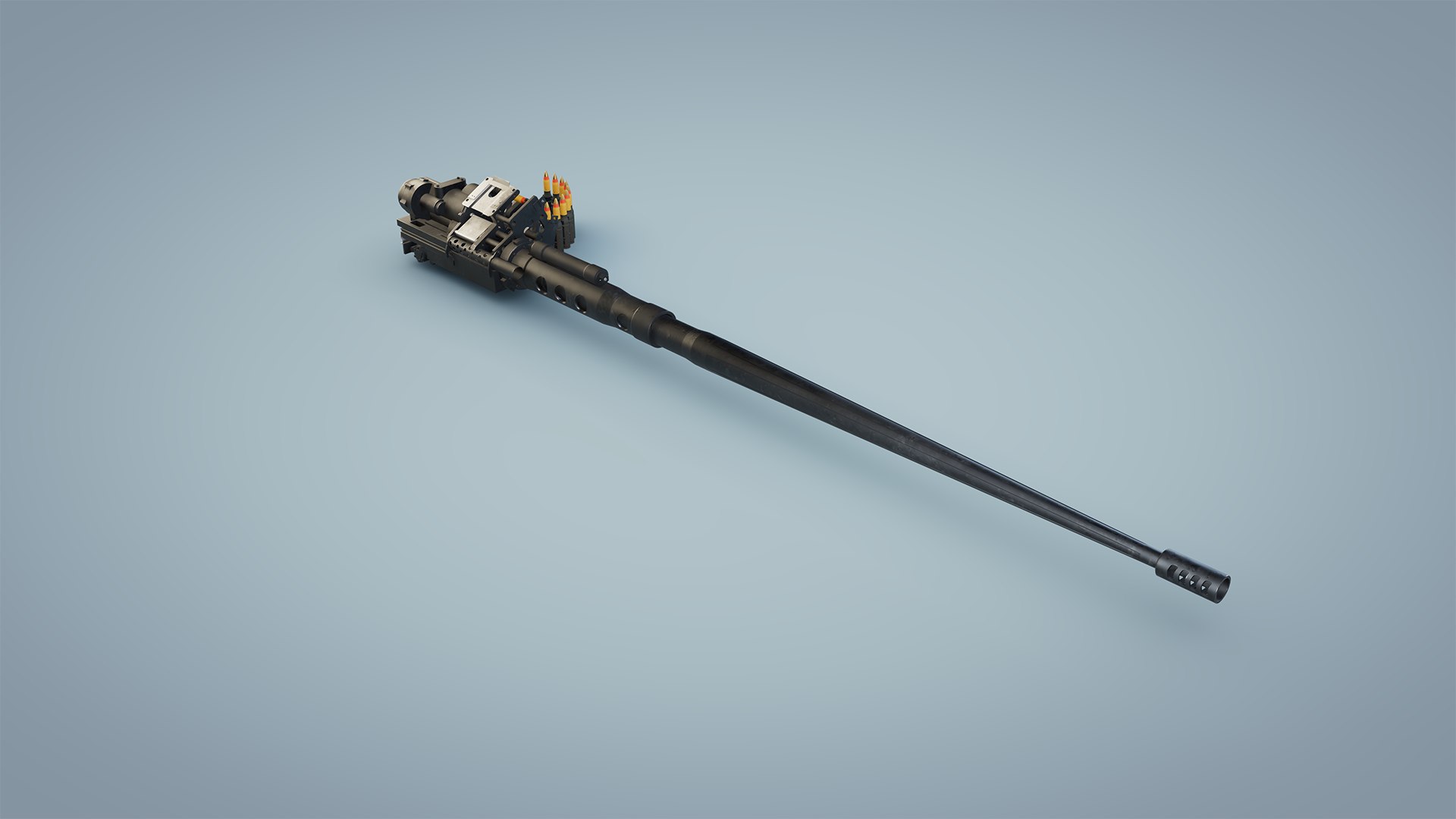 3D M242 Bushmaster Chain Gun - TurboSquid 2011605