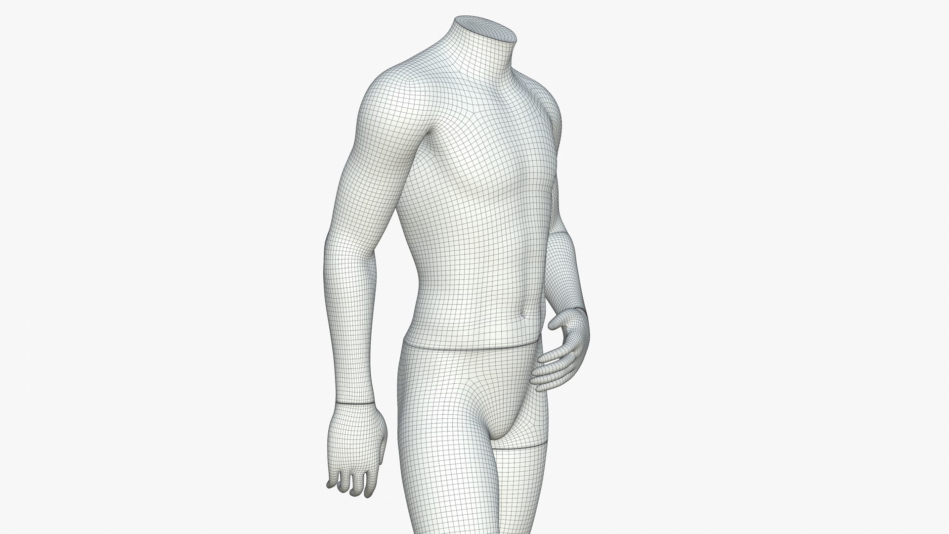 Male Mannequin Headless Gold 3D Model - TurboSquid 1936129