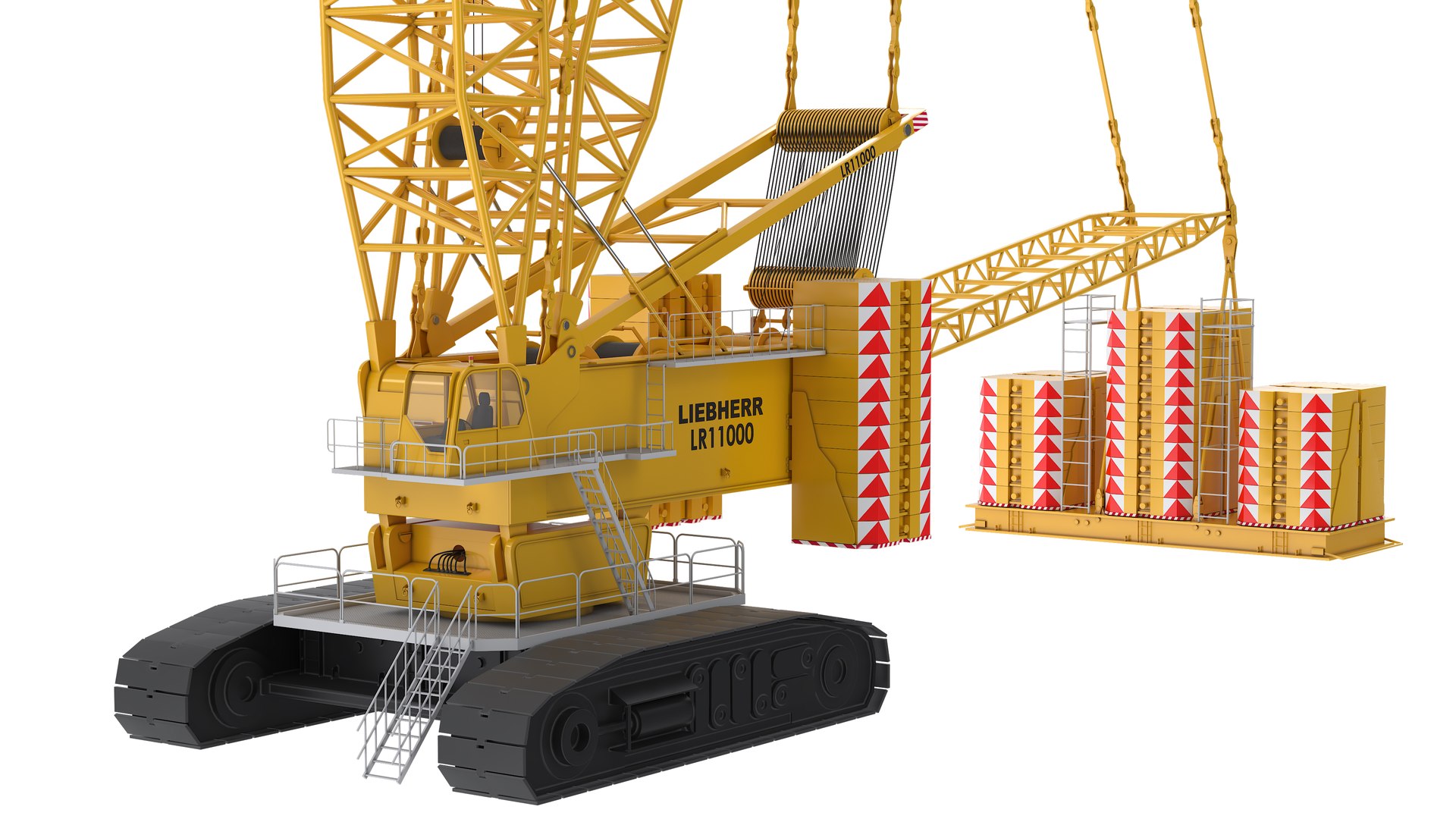 3D Model Tower Cranes LIEBHERR Set - TurboSquid 2309787