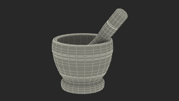 modelo 3d Mortero de granito y mortero - TurboSquid 1472409