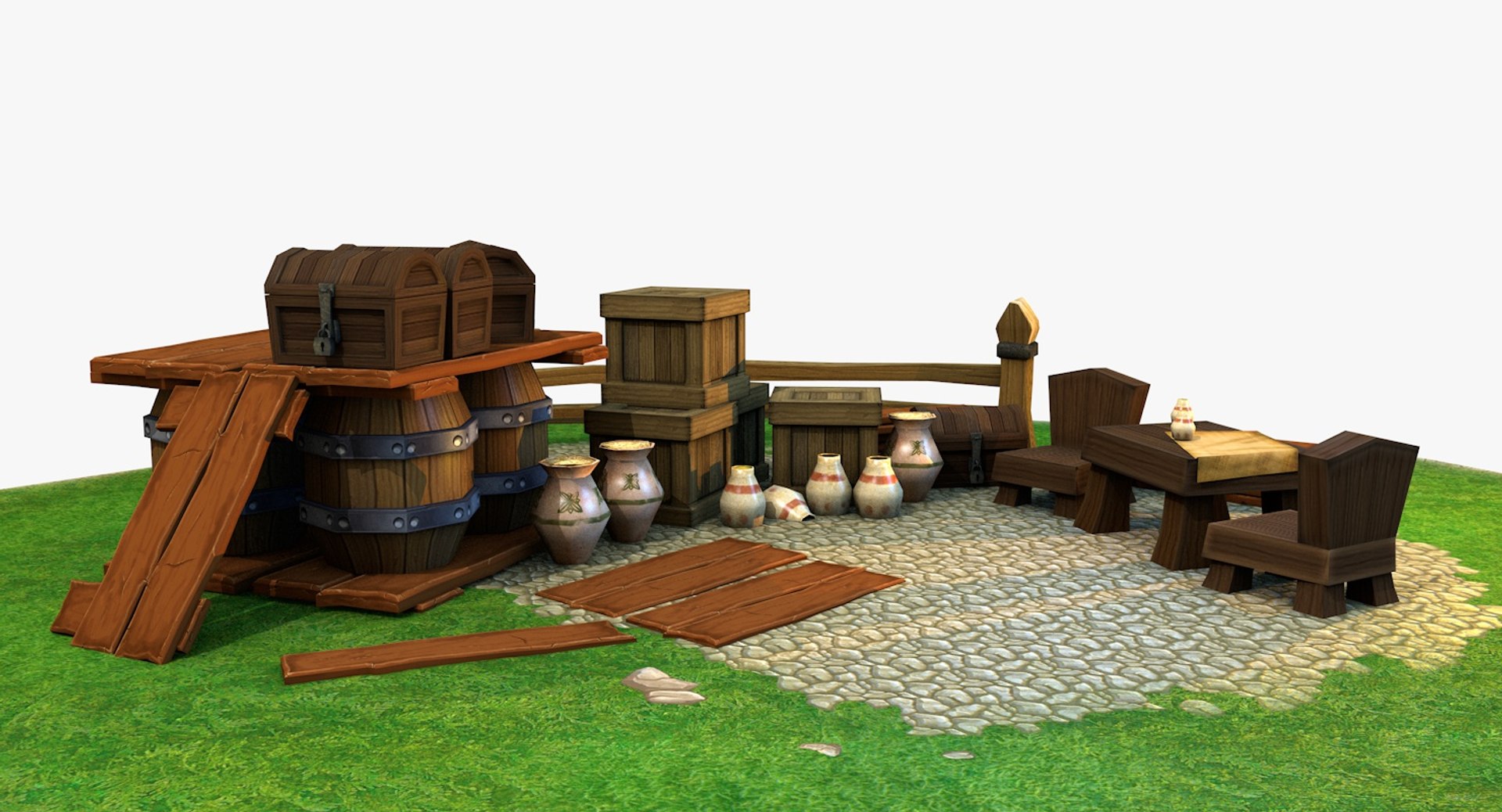 3d Model Supply Props Pack Games