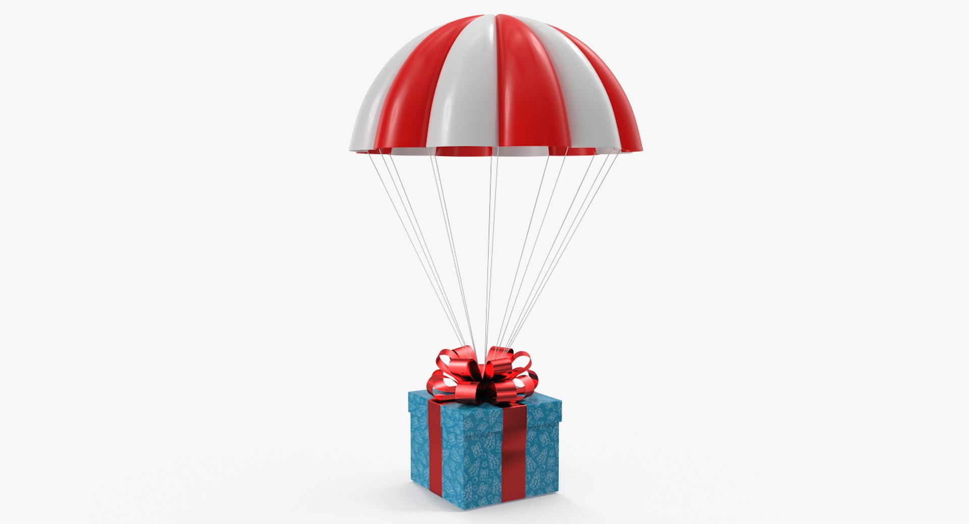 Parachute Gift Box 3D Model - TurboSquid 1218902