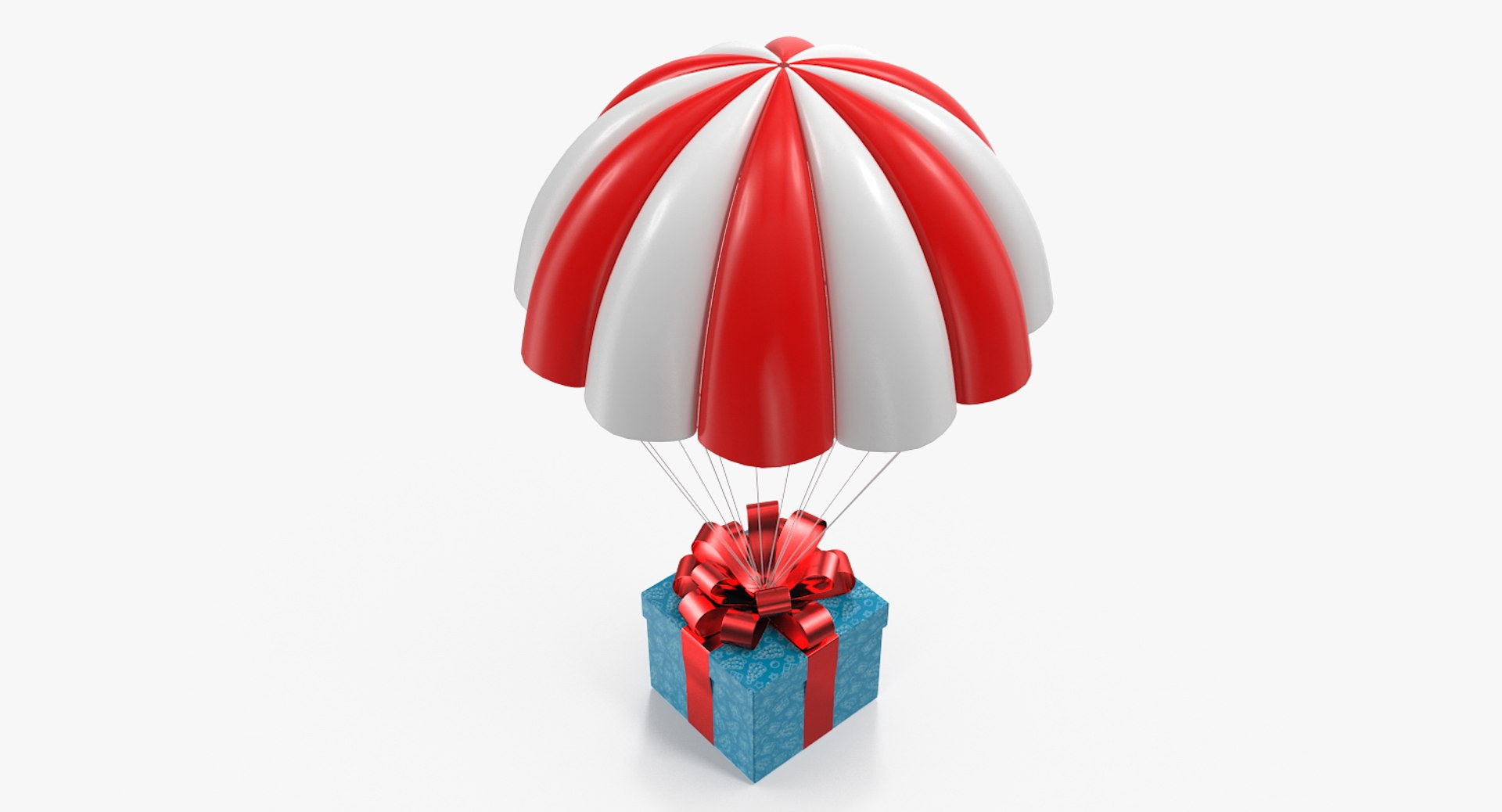 Parachute Gift Box 3D Model - TurboSquid 1218902