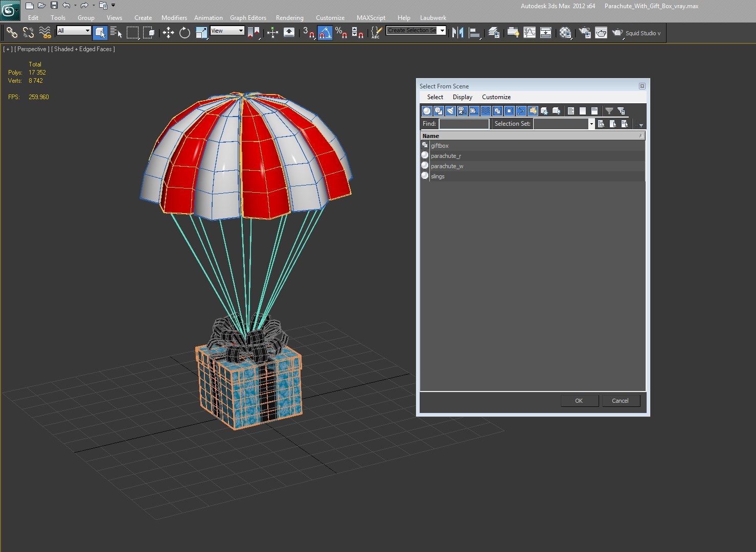 Parachute Gift Box 3D Model - TurboSquid 1218902