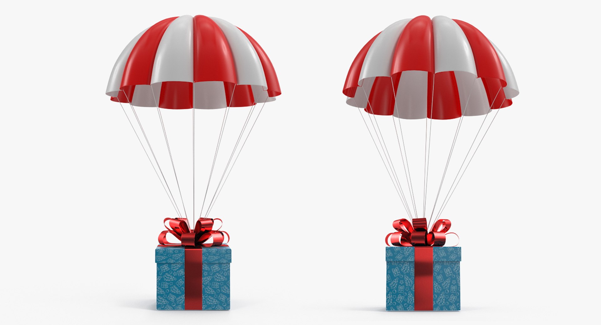 Parachute Gift Box 3D Model - TurboSquid 1218902