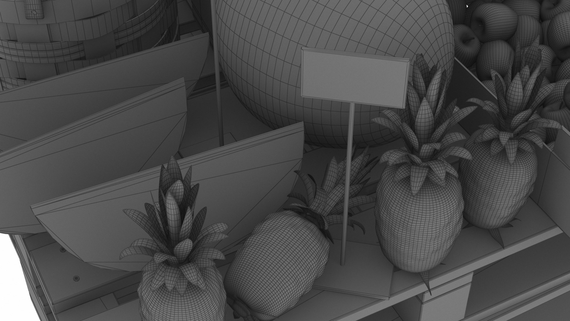 3D model fruit display 1 hazelnuts - TurboSquid 1550112