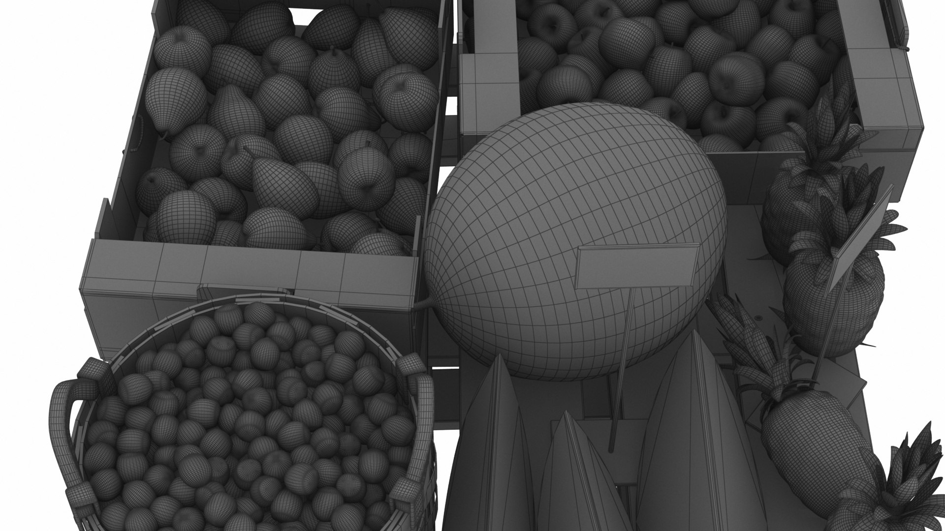 3D model fruit display 1 hazelnuts - TurboSquid 1550112