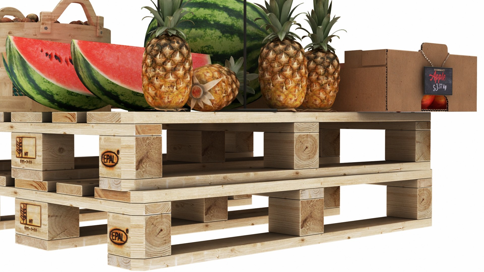 3D model fruit display 1 hazelnuts - TurboSquid 1550112
