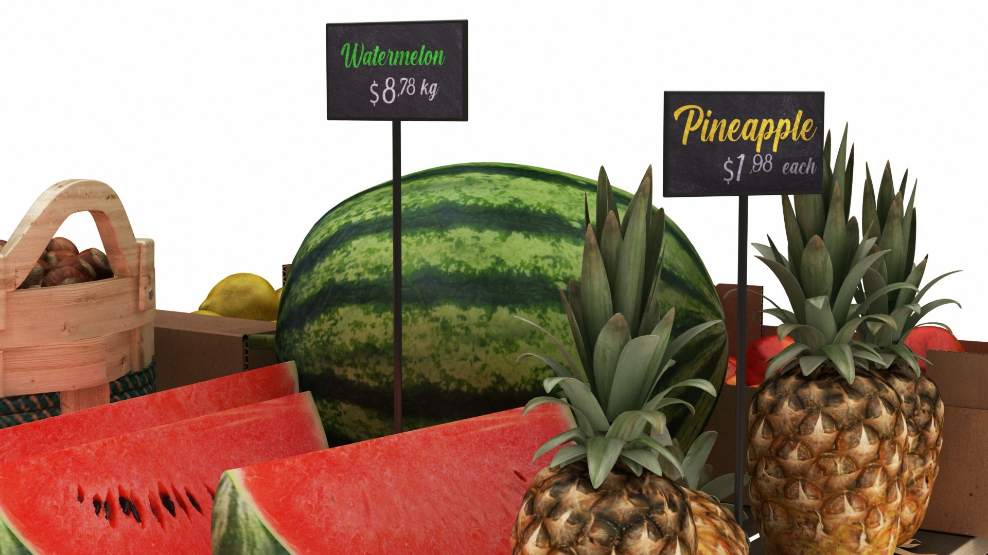 3D model fruit display 1 hazelnuts - TurboSquid 1550112