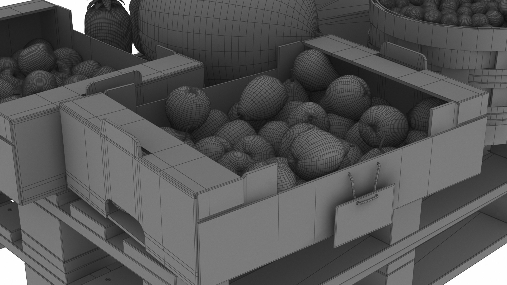 3D model fruit display 1 hazelnuts - TurboSquid 1550112