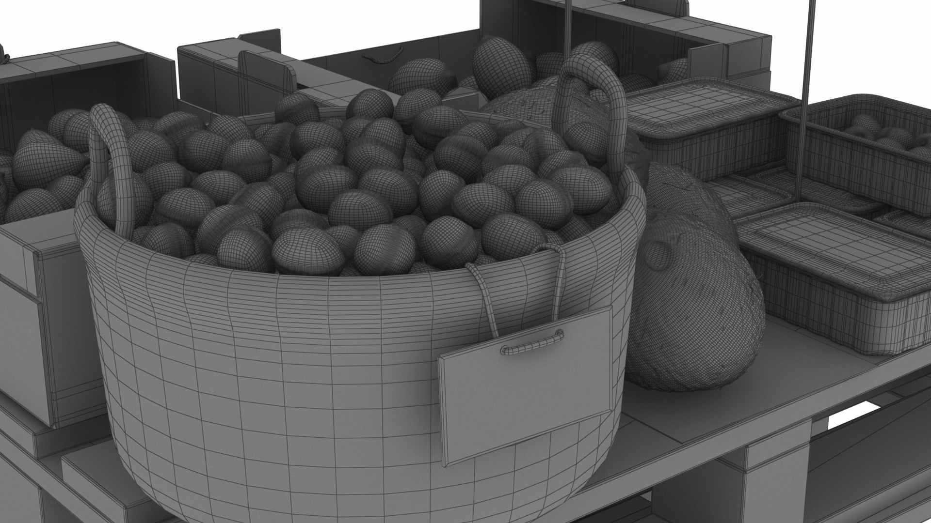 3D model fruit display 1 hazelnuts - TurboSquid 1550112