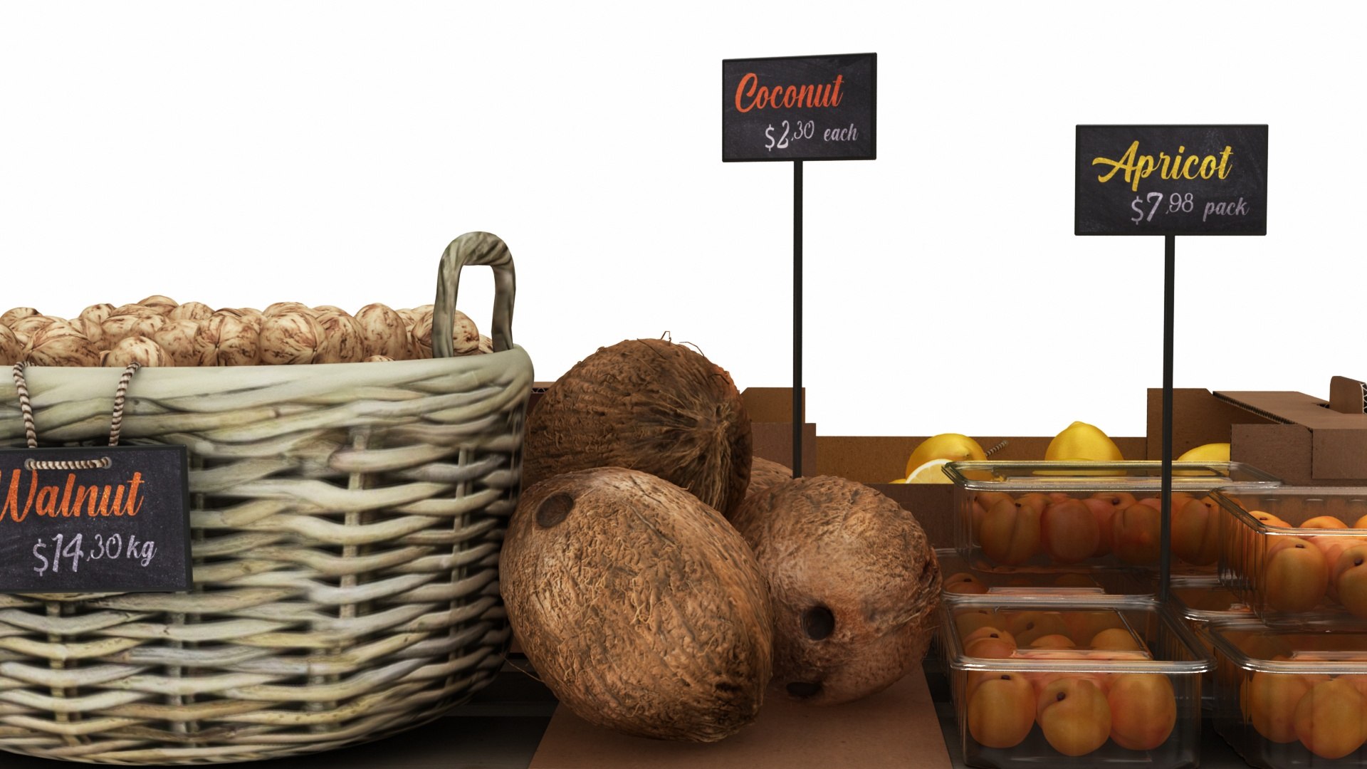 3D model fruit display 1 hazelnuts - TurboSquid 1550112