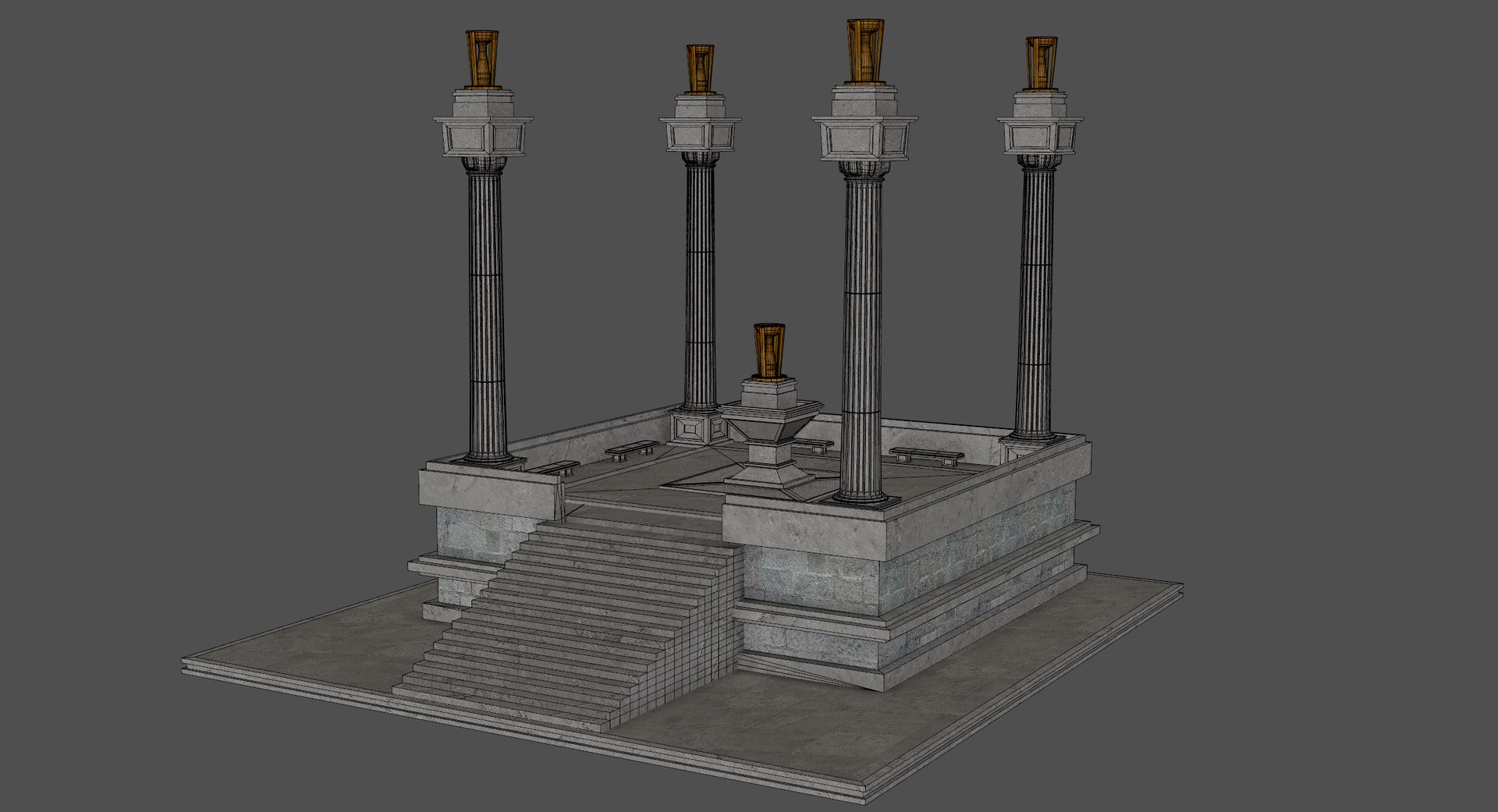 3D Ancient Altar Model - TurboSquid 2348637