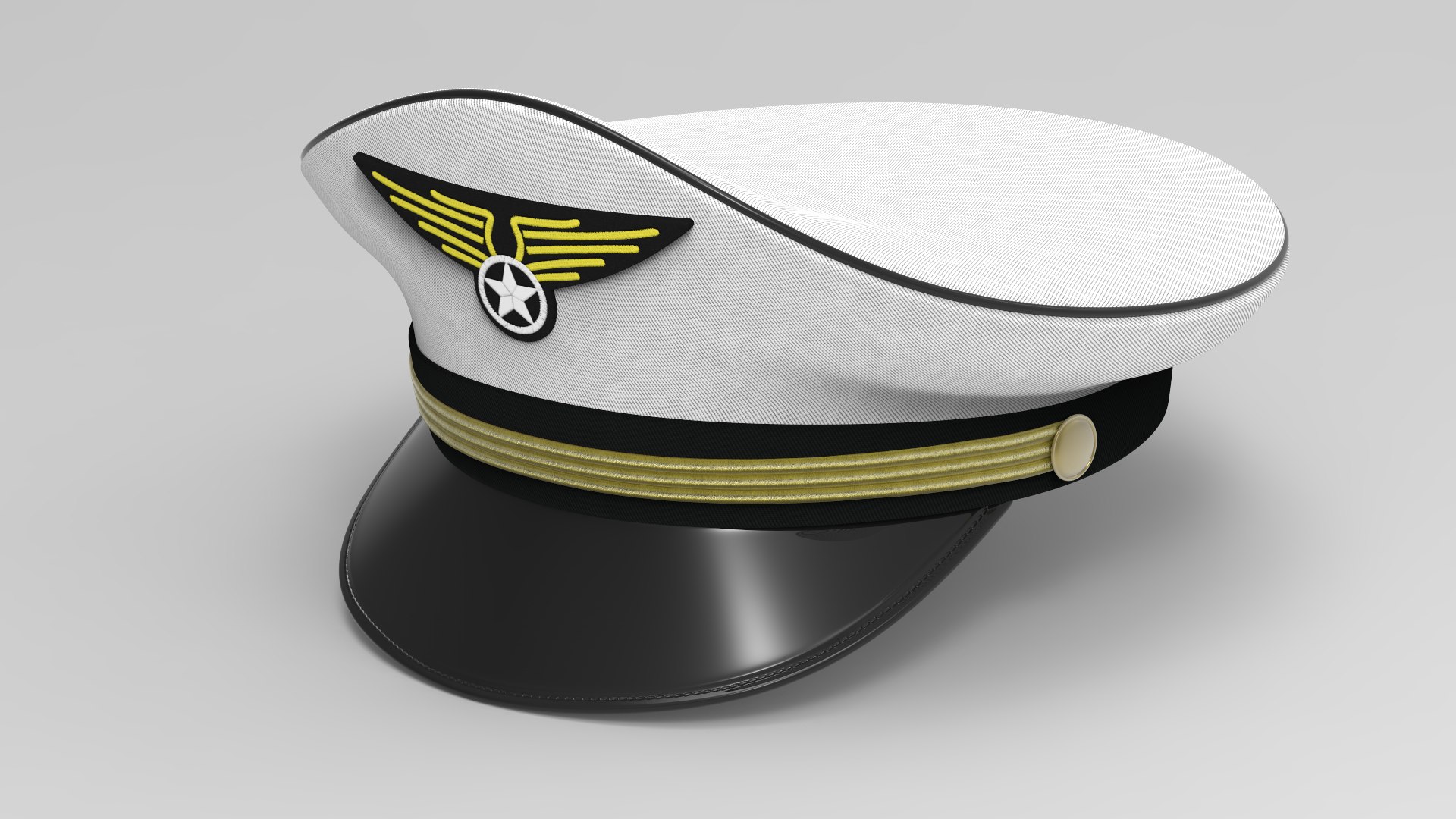 3D Airline Tranport Pilot Cap Model - TurboSquid 2249476