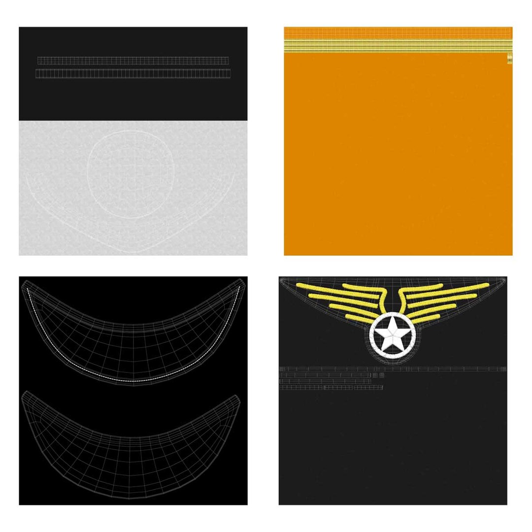 3D Airline Tranport Pilot Cap Model - TurboSquid 2249476