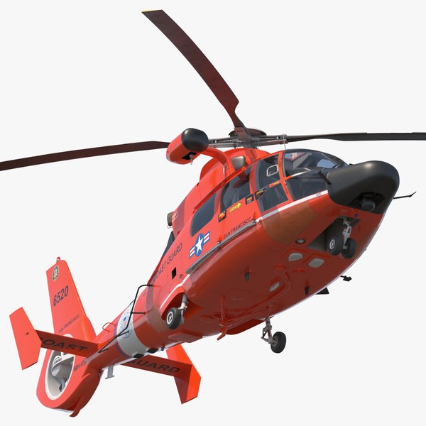 modelo 3d Eurocopter MH 65 Dolphin Coast Guard Rigged - TurboSquid 2328164