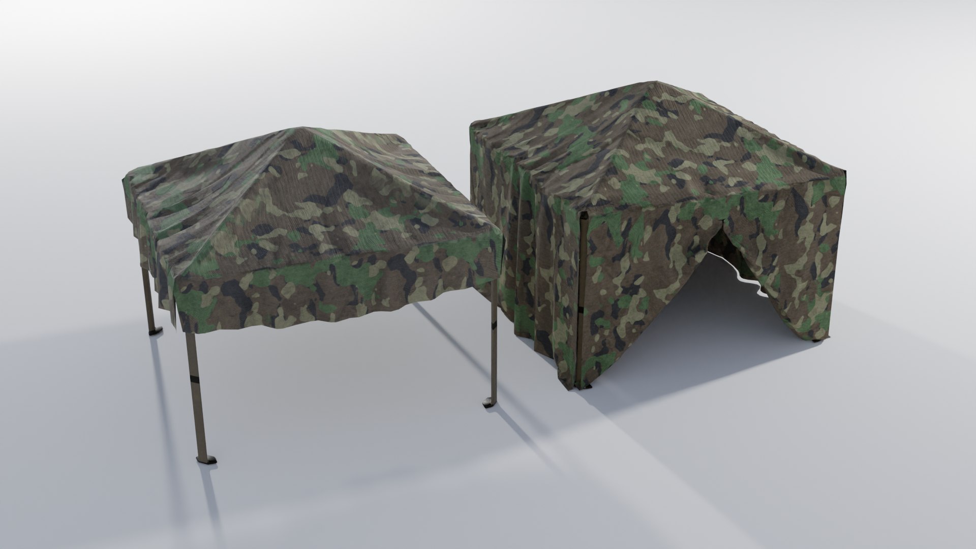 Canopy Tents With Multiple Textures 3D Model - TurboSquid 1999639