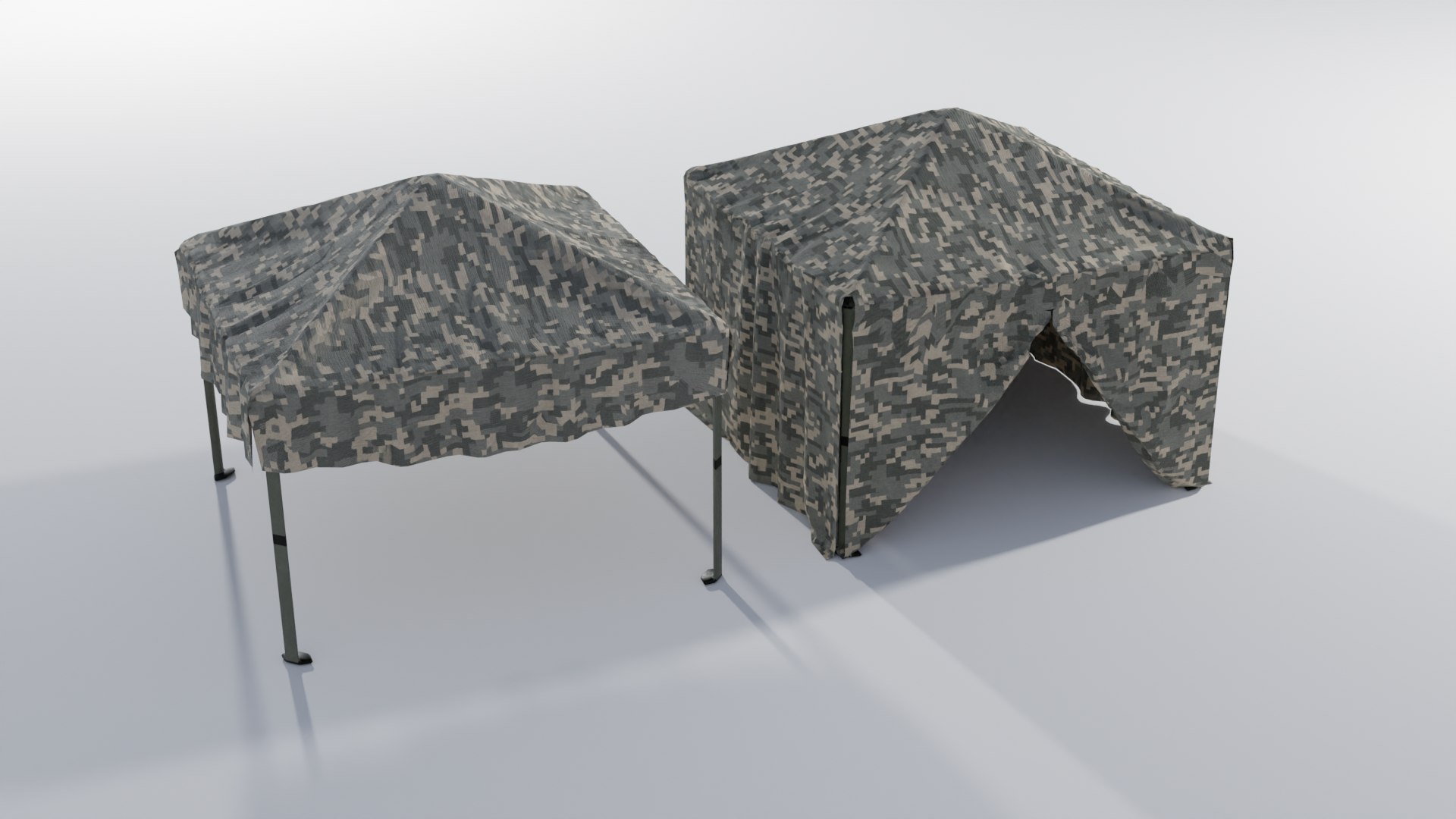 Canopy Tents With Multiple Textures 3D Model - TurboSquid 1999639