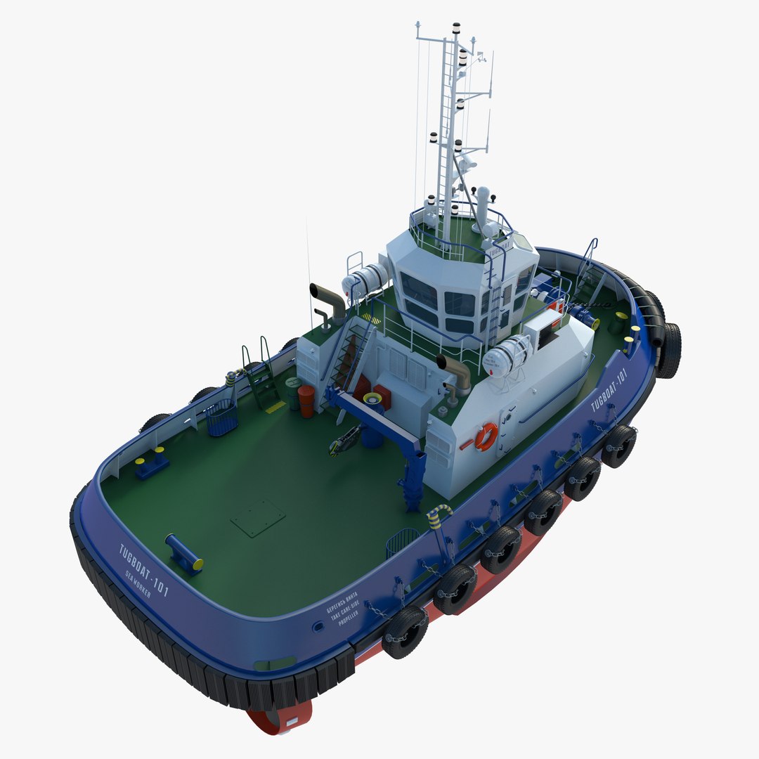 3D Model Towing Ship Details - TurboSquid 1259352