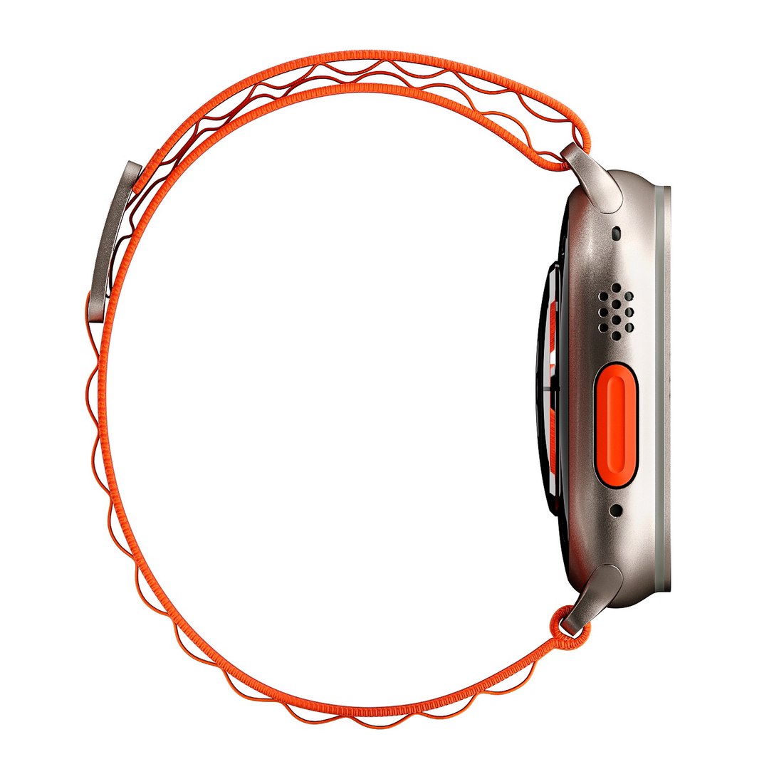 3D Apple Watch Ultra Orange Alpine Loop - TurboSquid 2054762