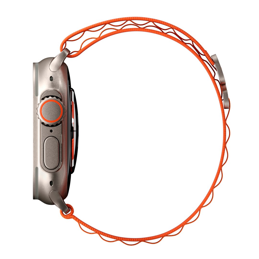 3D Apple Watch Ultra Orange Alpine Loop - TurboSquid 2054762