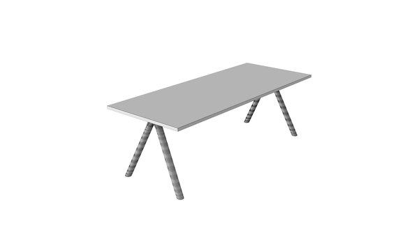 Split Table 3d Model Turbosquid 1947396 