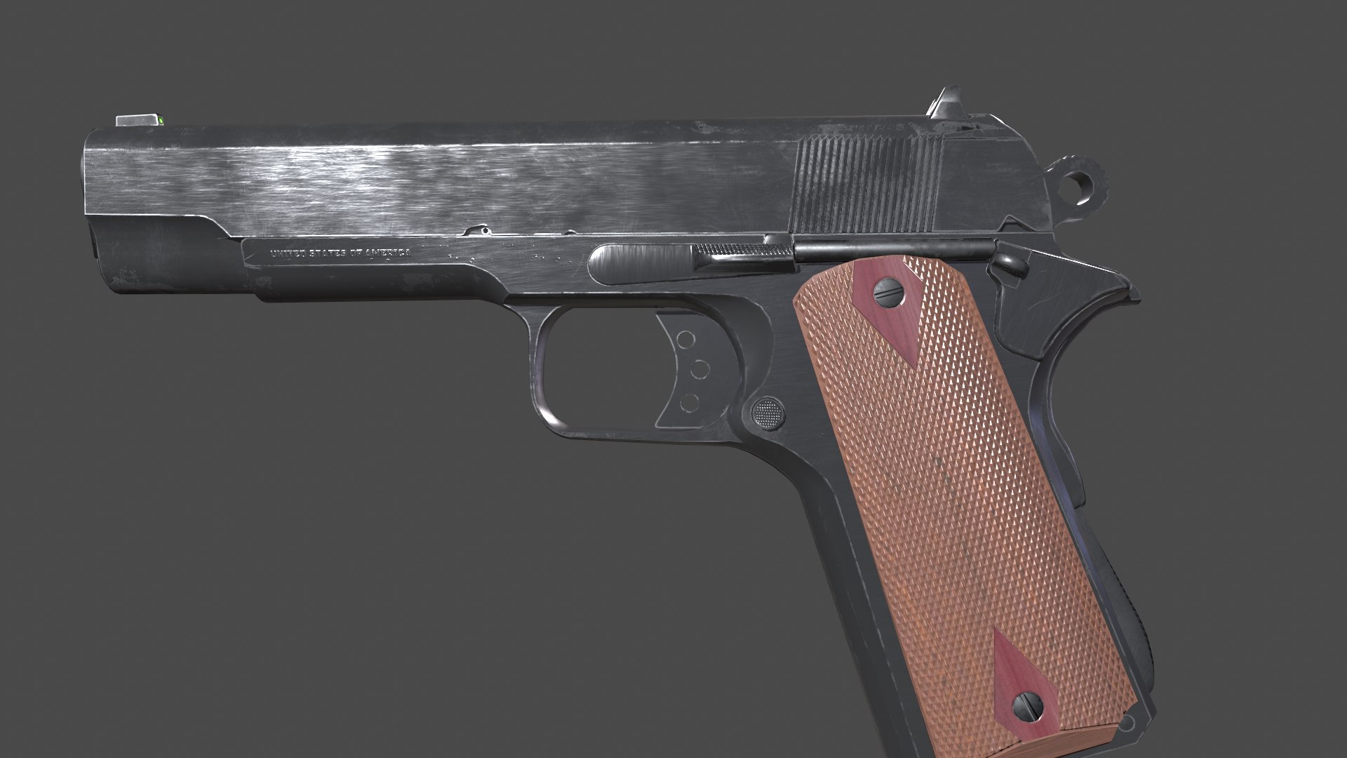 Colt 1911 PBR 3D model - TurboSquid 2053445