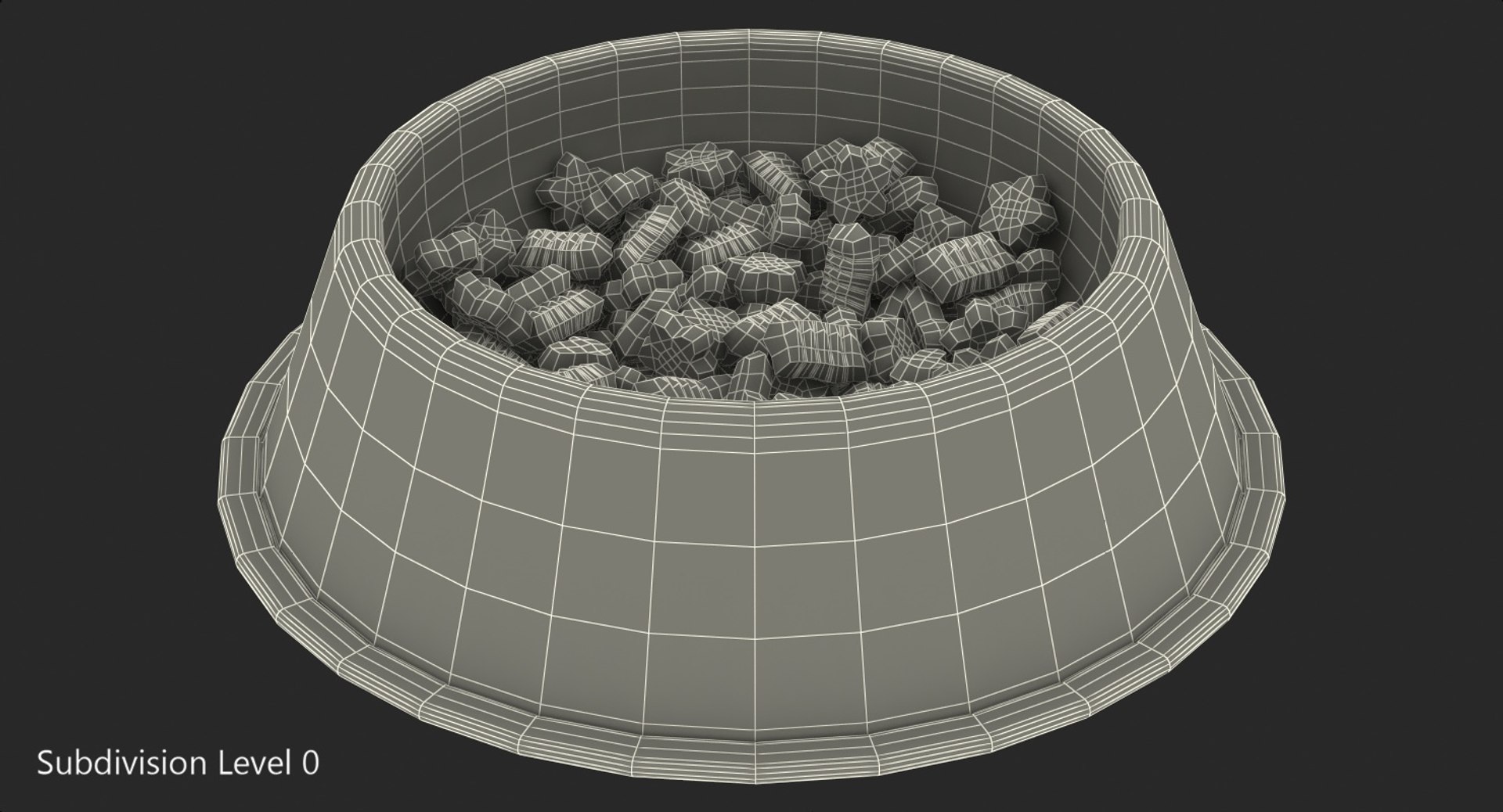Dry pet food bowl model - TurboSquid 1426738