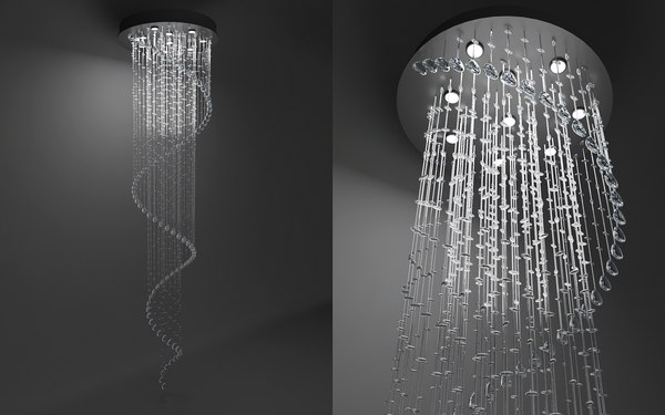 3d crystal lamp model