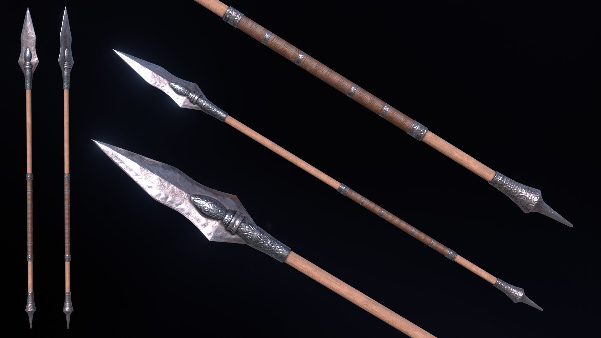 Iron Weapons Fantasy Set 3D Model - TurboSquid 1940767