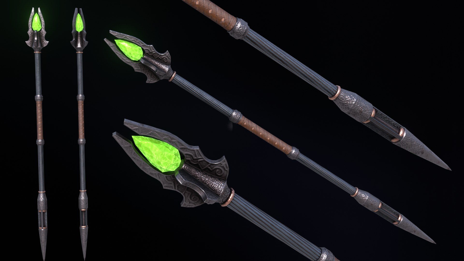 Iron Weapons Fantasy Set 3D Model - TurboSquid 1940767