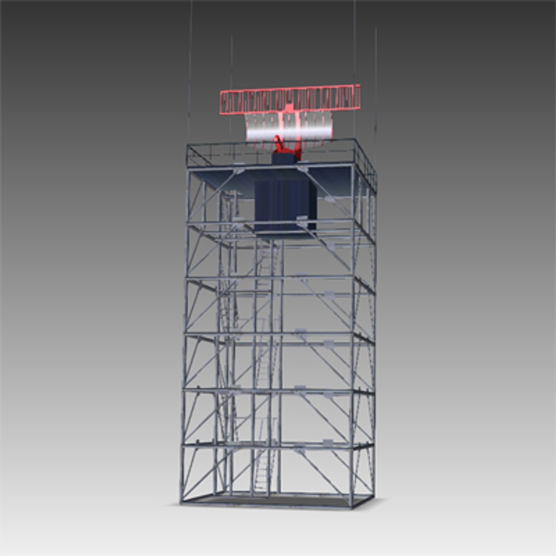 3d Airport Radar Asr-11 Model