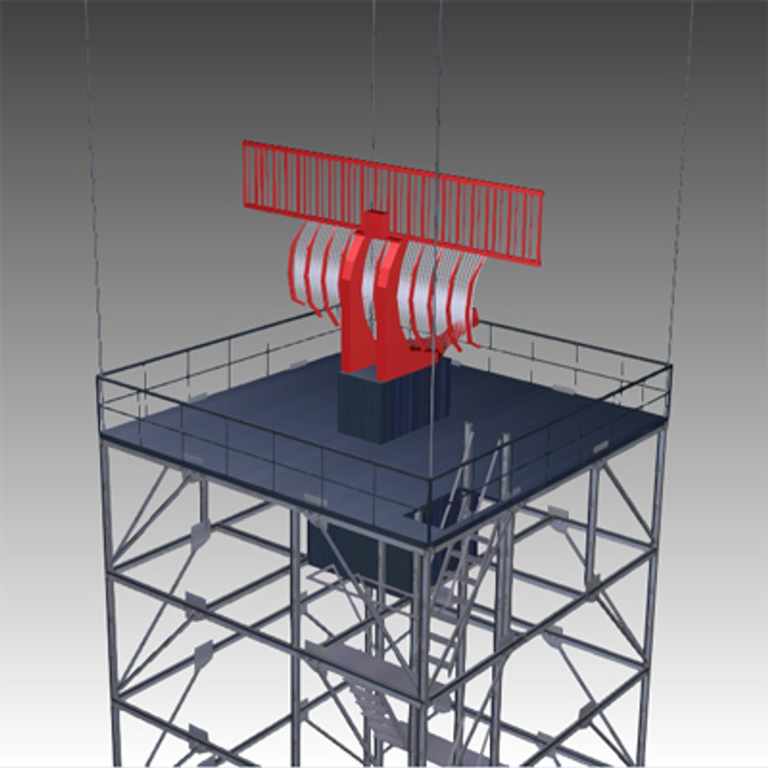3d Airport Radar Asr-11 Model