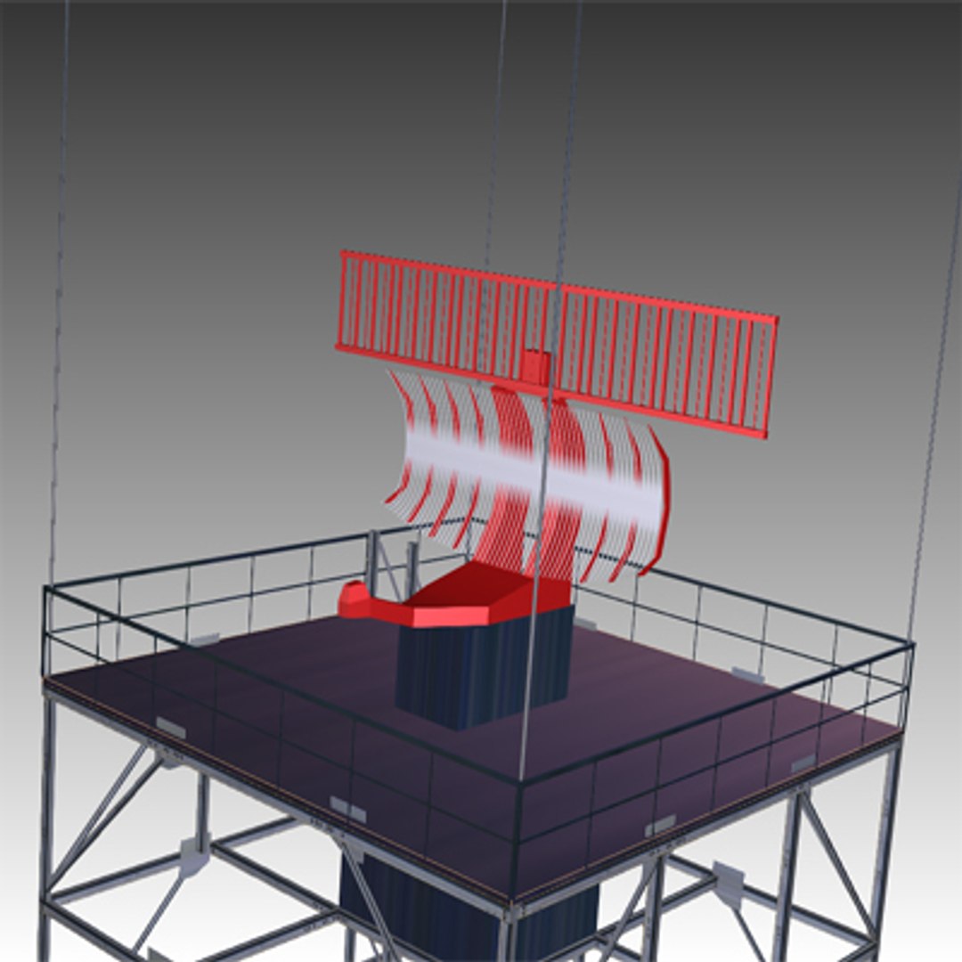 3d Airport Radar Asr-11 Model