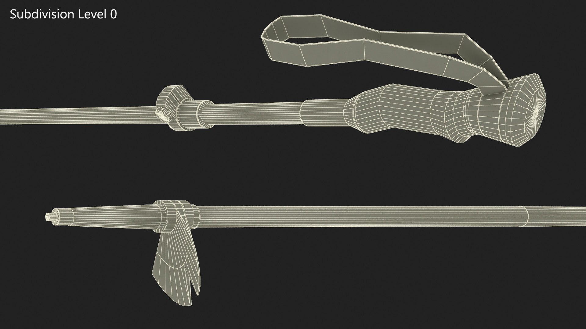 3D Adjustable Trekking Poles Model - TurboSquid 2193102