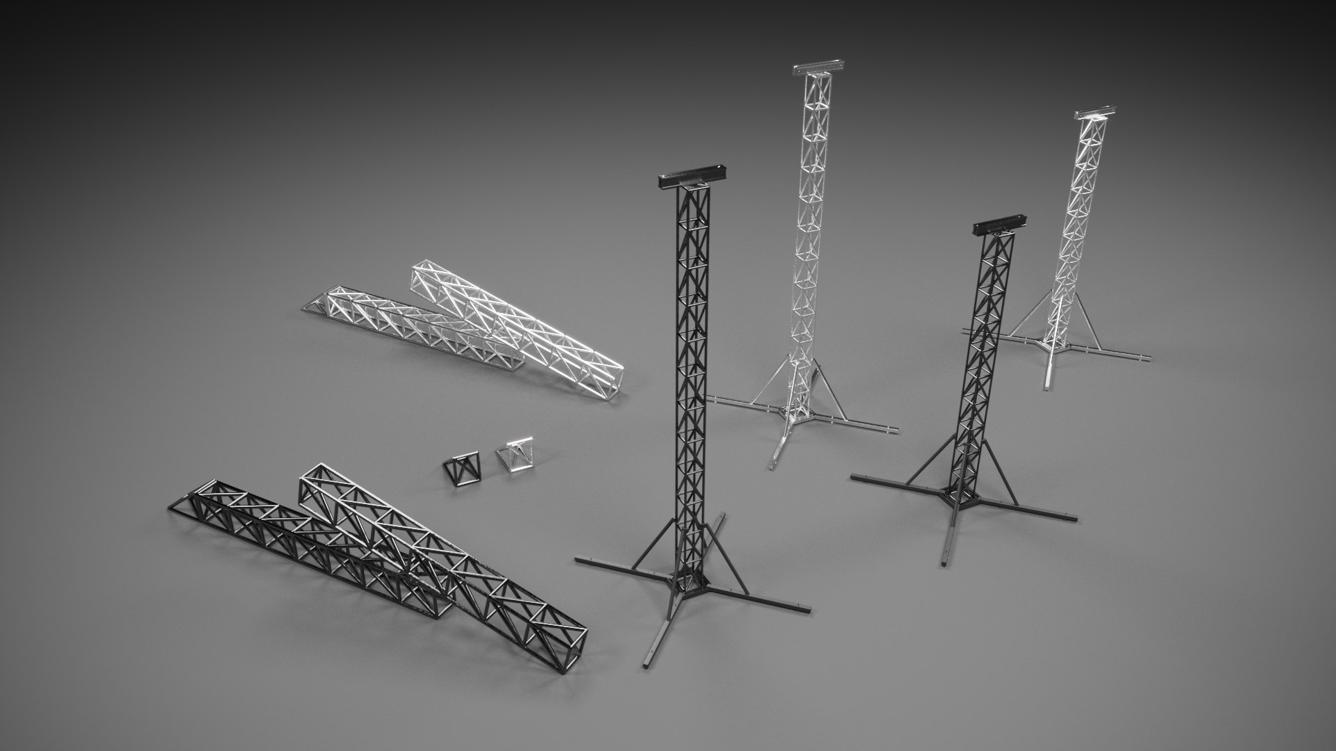 Stage Concert Truss 3D Model - TurboSquid 1884006