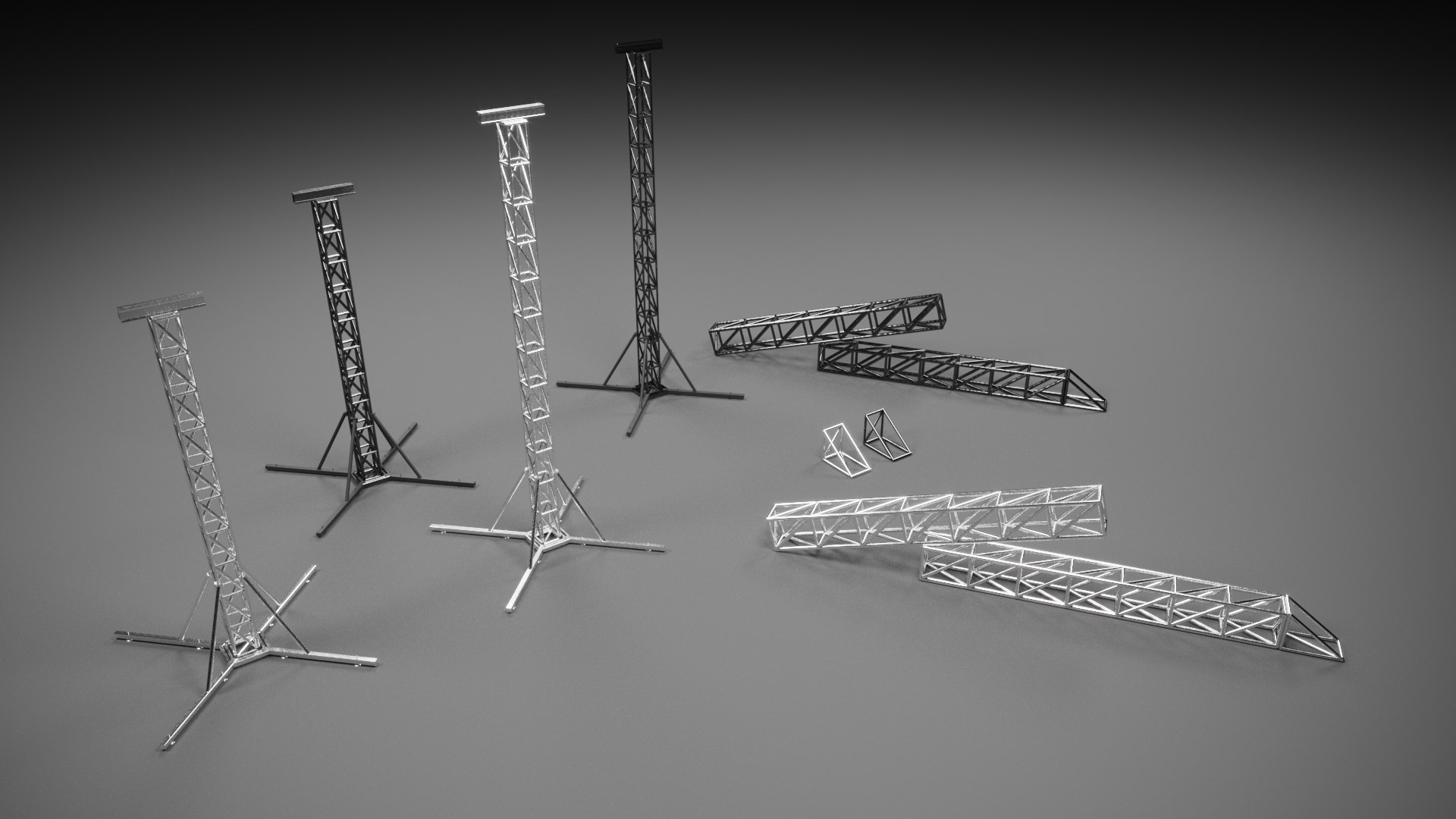 Stage Concert Truss 3D Model - TurboSquid 1884006