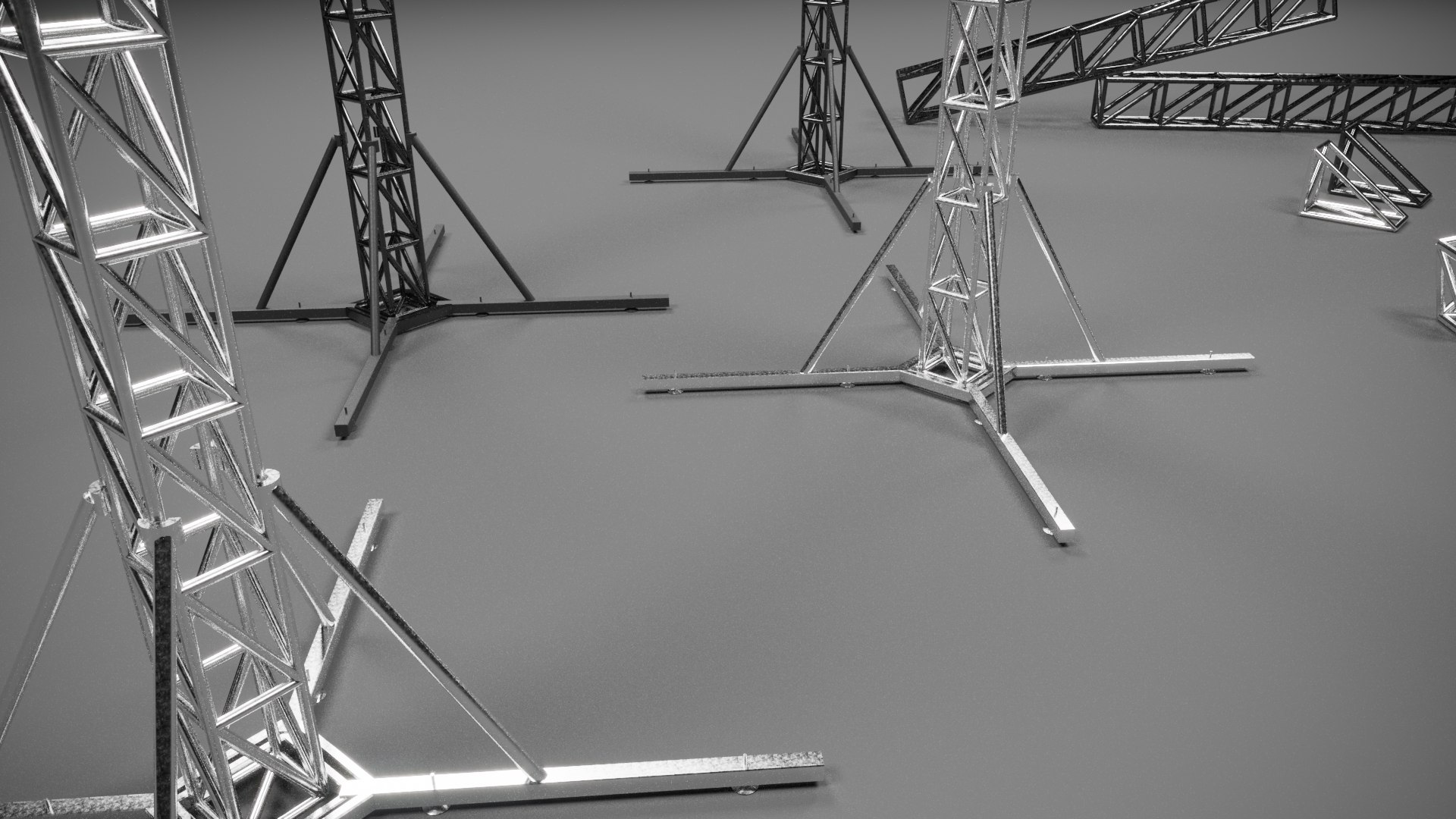 Stage Concert Truss 3D Model - TurboSquid 1884006